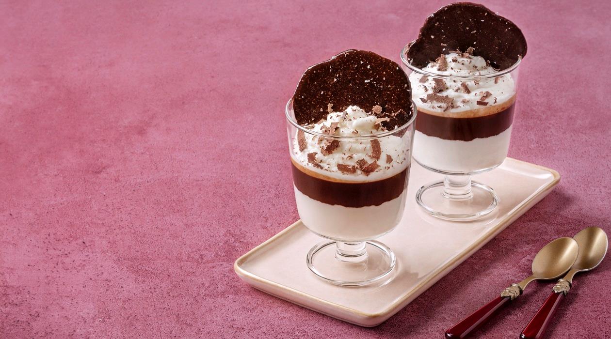 Mousse Coco com Chocolate - Receita