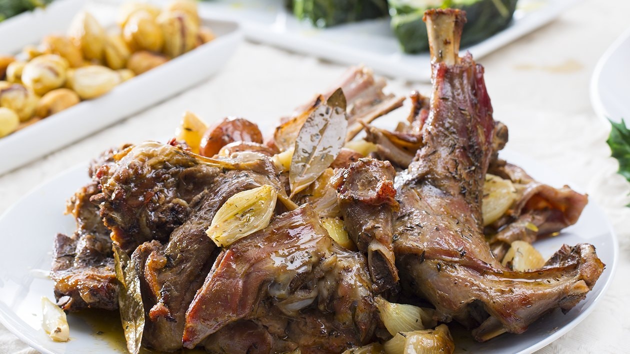 Experimente esta receita de Cabrito Assado à Moda do Minho - Receita